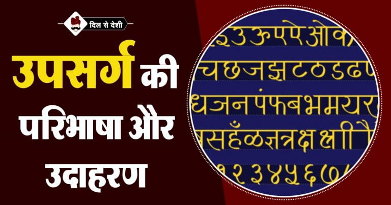 उपसर्ग की परिभाषा और उदाहरण | Upasarga Definition and Example in Hindi